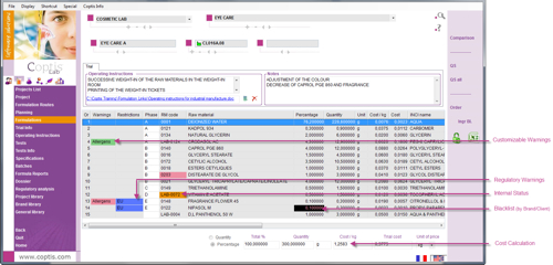 COPTIS LAB, a Business Intelligent Tool (BIT)
